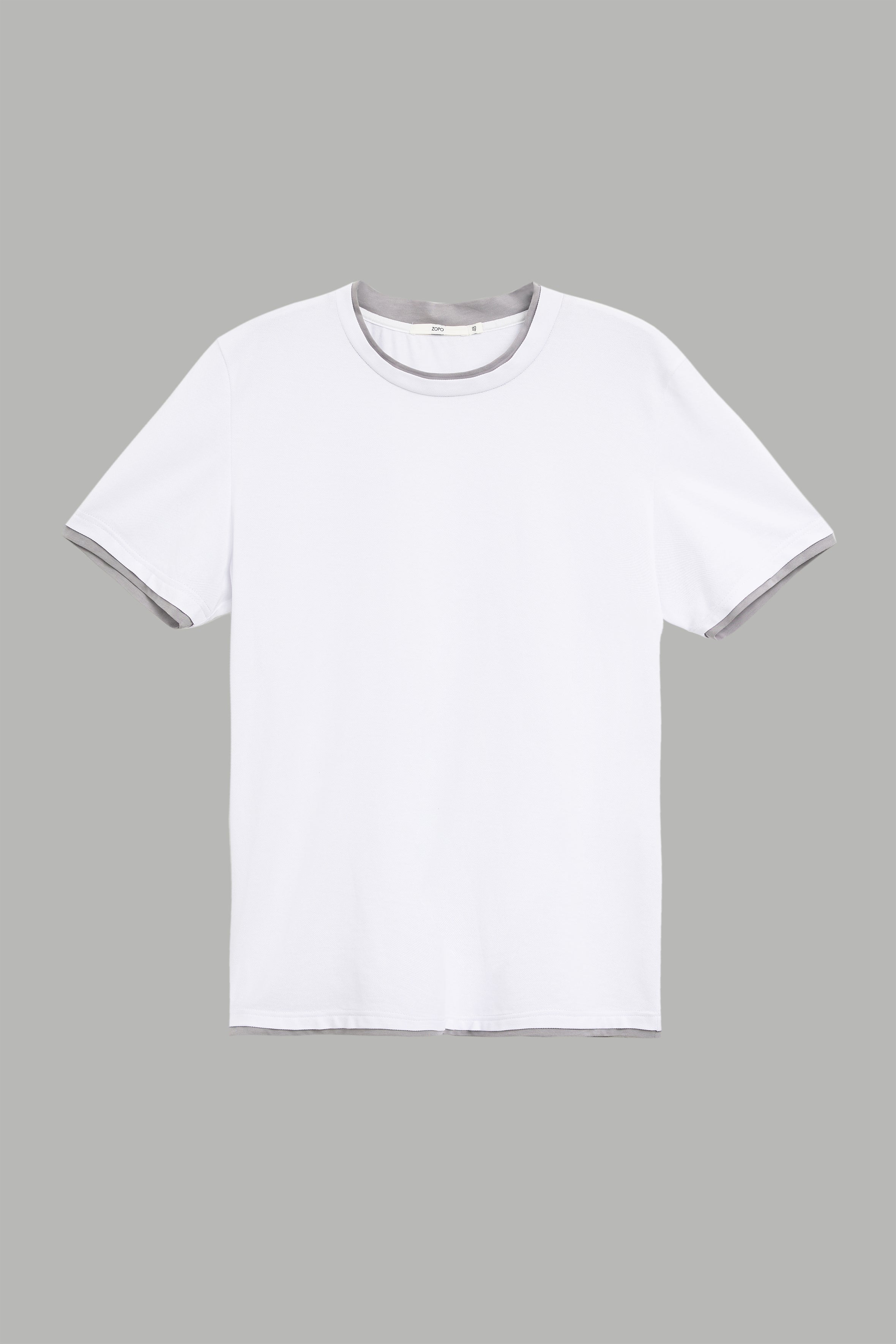 HOMEM-T-SHERT BRANCA COM DETALHES – zopo